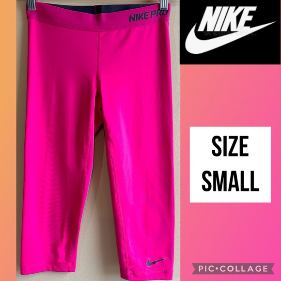 Nike | Pants & Jumpsuits | Nike Pro Womens Capris Drifit Fitted Cool ...